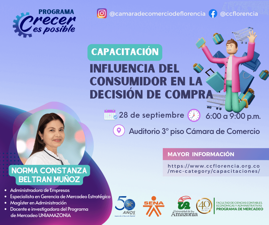 Influencia del consumidor en la decisión de compra – Cámara de Comercio de Florencia para el Caquetá